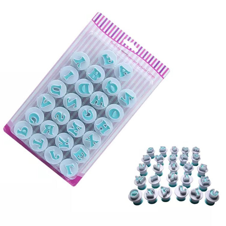Push Easy Mini Uppercase Alphabet Cutters – Azucar Arte